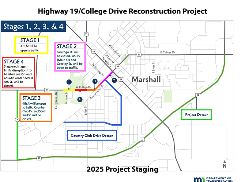 Hwy 19/College Dr project update 6-18-25