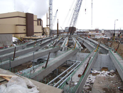 Bridge Beam Installation Underway