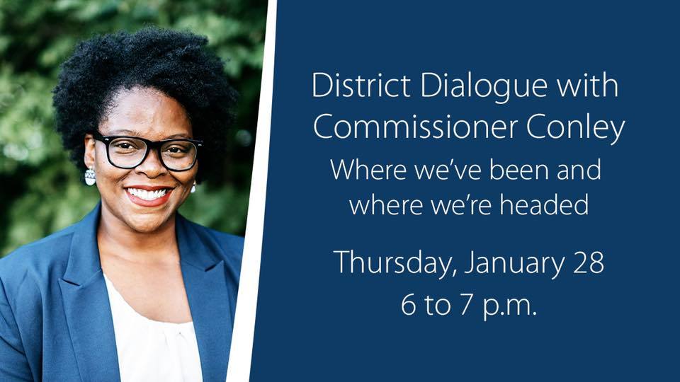 REVISED: JOIN COMMISSIONER ANGELA CONLEY LIVE TONIGHT 6PM