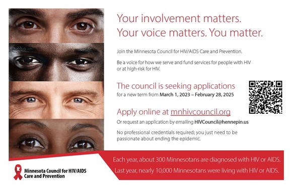 Join the Minnesota Council for HIV/AIDS Care and Prevention