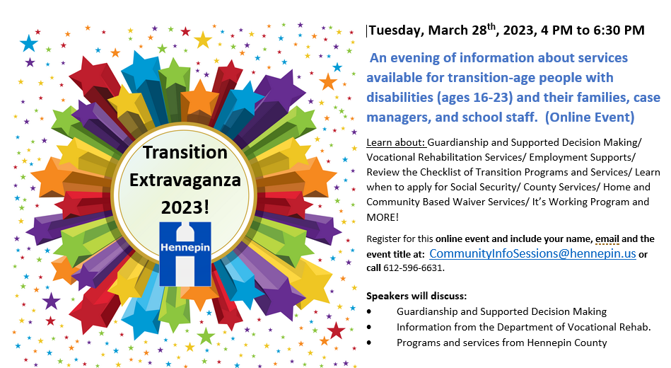 Transition Extravanganza - Upcoming session on Tuesday, March 28th, 2023