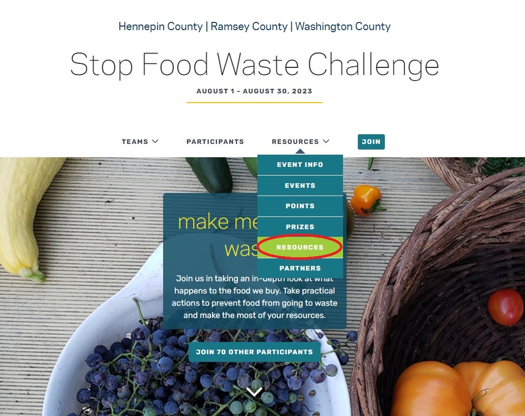 Thank you for joining the Stop Food Waste Challenge! Tips for getting ...