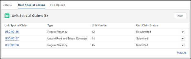Special Claims New Features