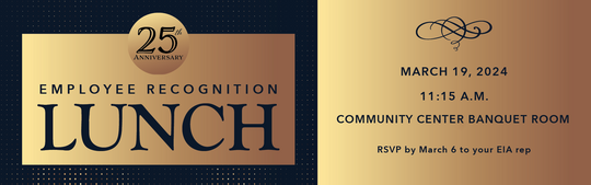 Employee Recognition Lunch, State of the City event, retirement ...