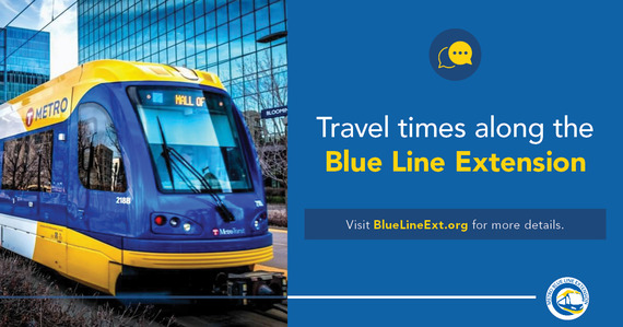 Getting there faster – Estimated travel times on the Blue Line Extension