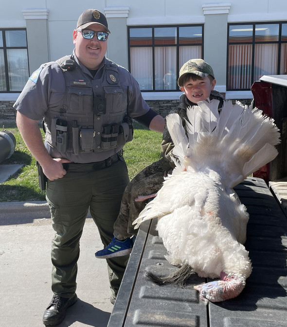 MDC congratulates a young hunter who harvested an all-white wild turkey