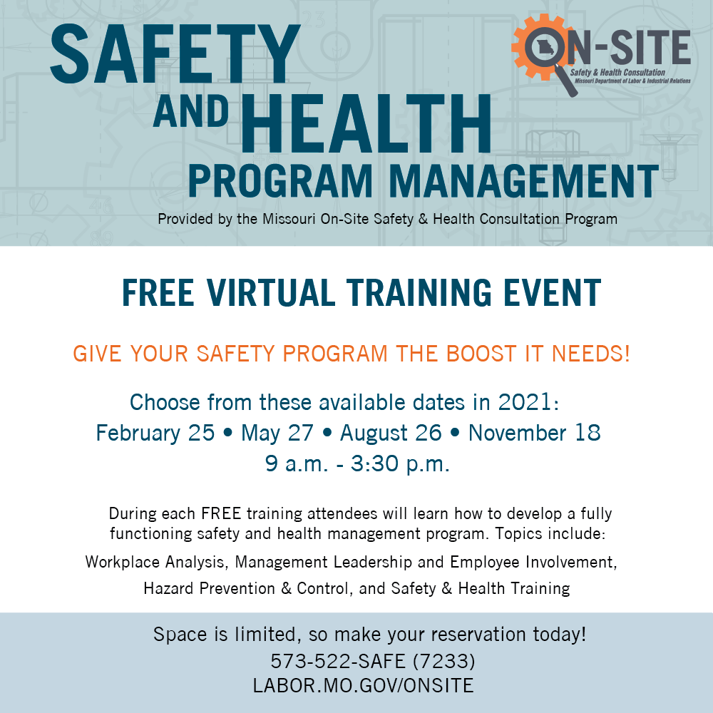 Register Now for February 25 - Free Virtual Safety Program Training Event