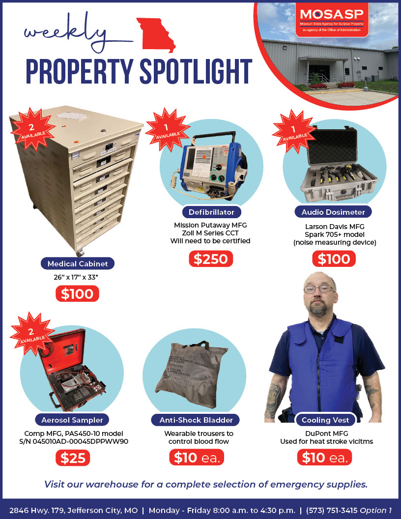 Emergency Items Available