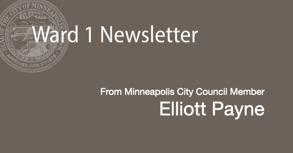 Ward 1 City Council Updates - November 17, 2023