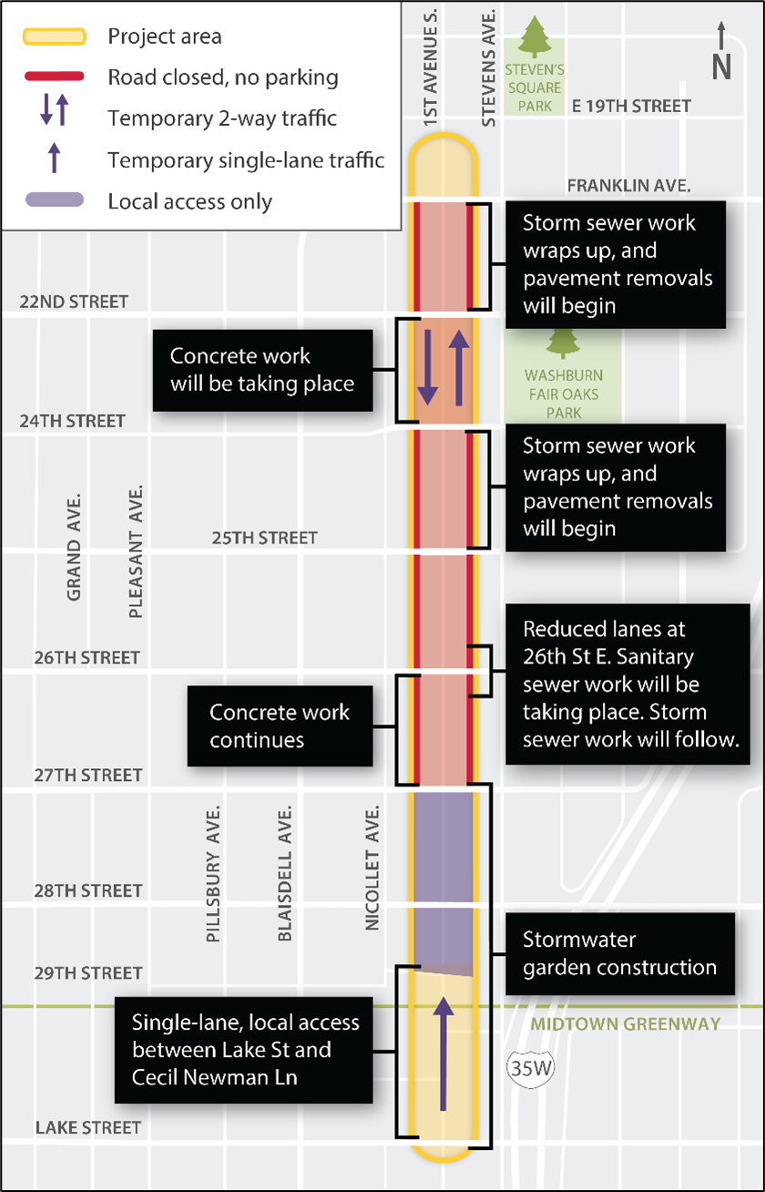 1st Ave S Reconstruction - Project uodate