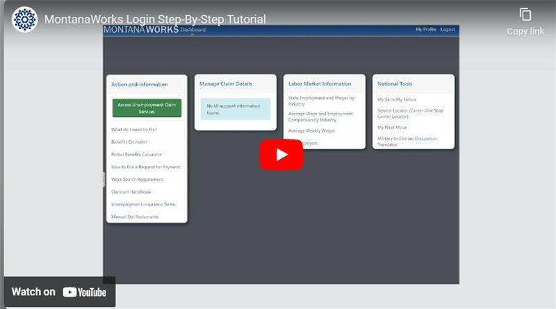 MontanaWorks Login Has Changed