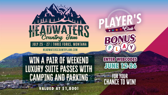 Win a pair of weekend luxury suite passes to Headwaters Country Jam!