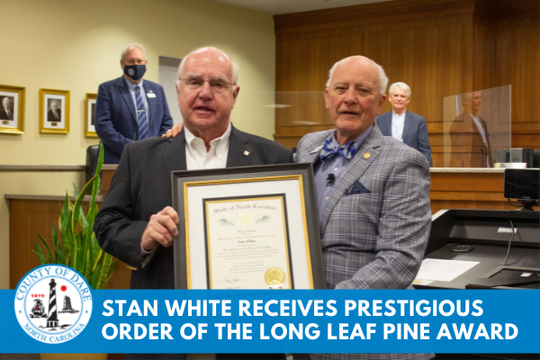 Stan White Receives Prestigious Order of the Long Leaf Pine Award