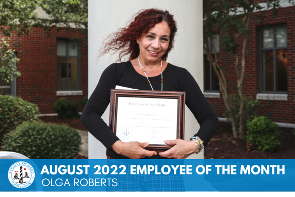 Dare County August 2022 Employee of the Month