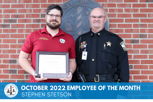 Dare County October 2022 Employee of the Month