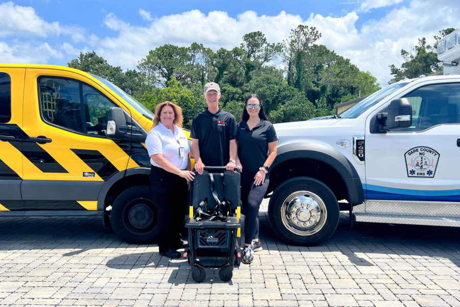 Dare County EMS Receives Powered Stair Chair Donation from Dare County ...