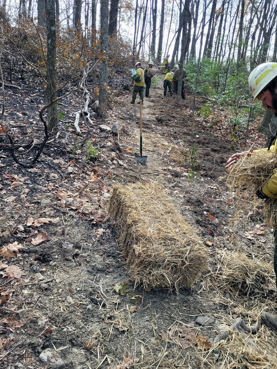 Sauratown Mountain Fire at 79% containment, 805 acres as ground crews ...