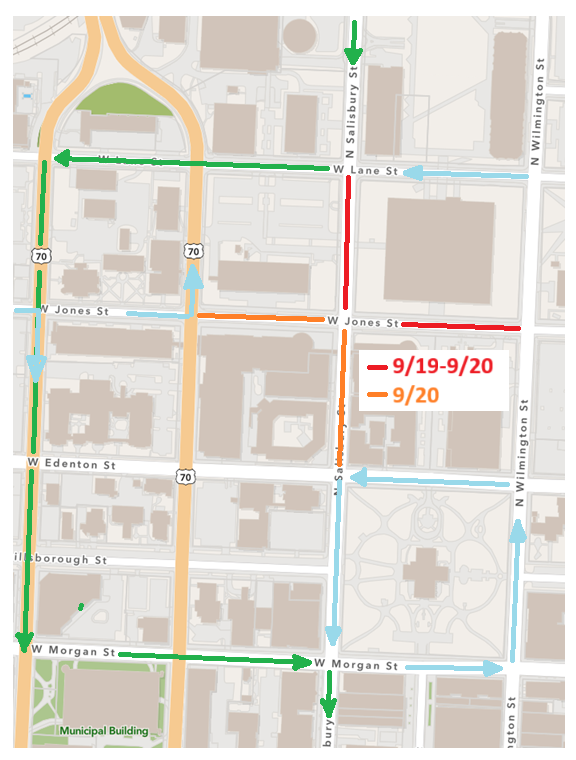 Downtown Road Closures for BugFest & Construction Starting Tonight