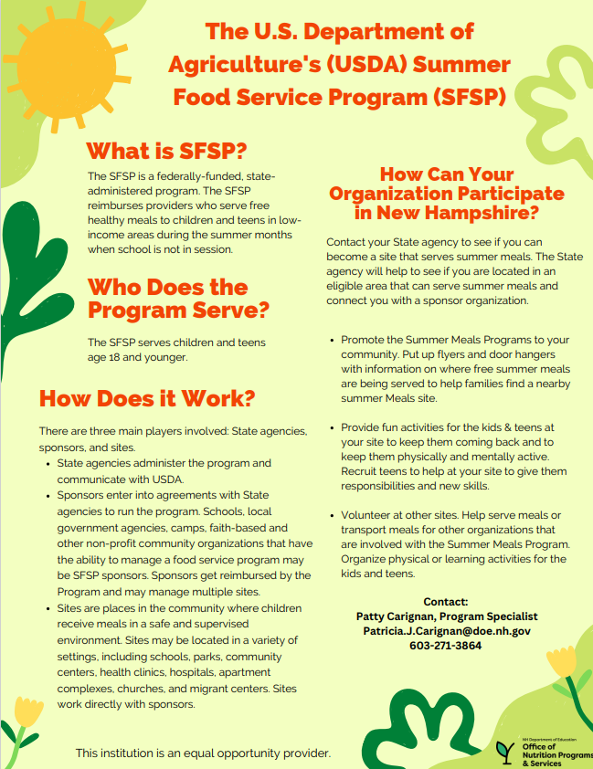 For the Love of Food Quarterly Newsletter