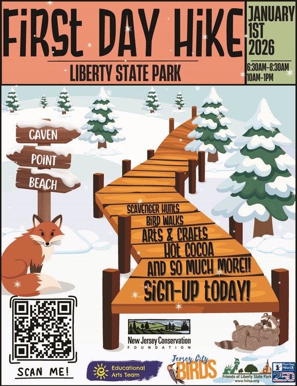 First Day Hikes at Liberty State Park
