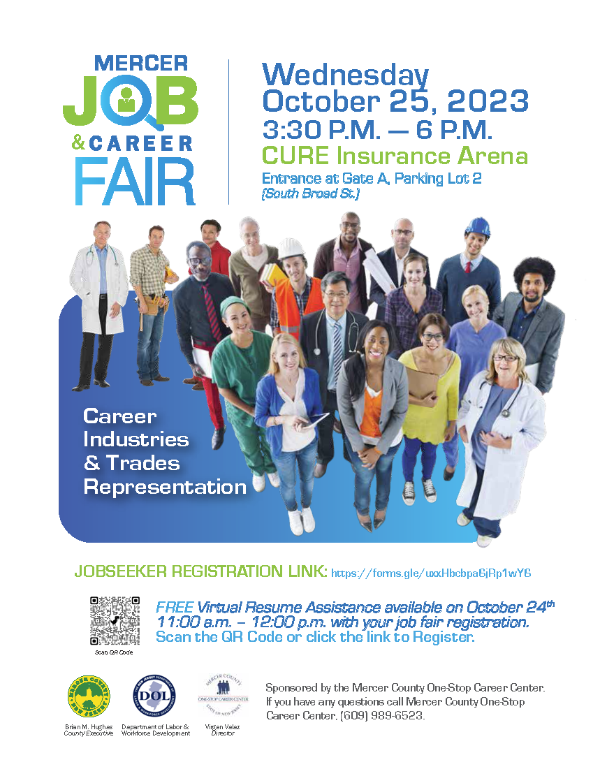 Oct. 25, 2023: Mercer's BIG job & career fair from 3:30-6 p.m.!