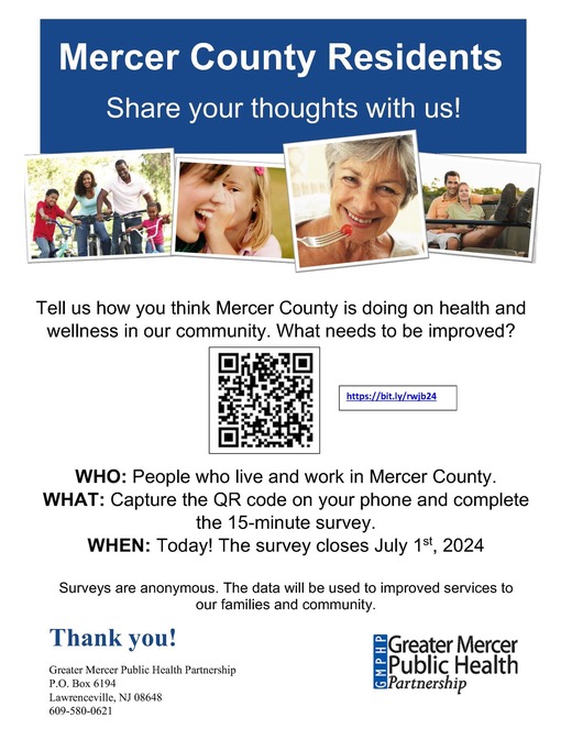 Mercer County Asks Residents to Fill Out Community Health Survey Before ...