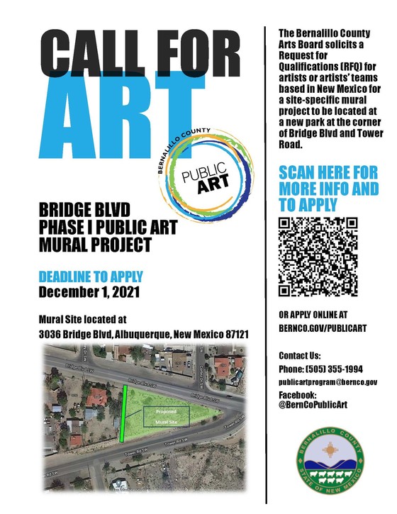 Deadline Reminder: Bridge Boulevard Phase I Public Art Project