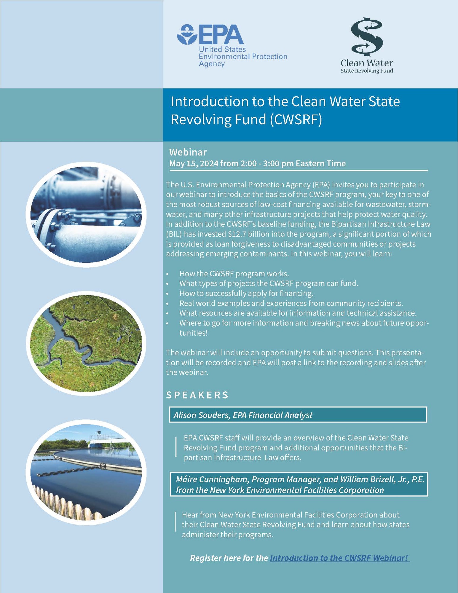 Introduction to the Clean Water State Revolving Fund (CWSRF) Webinar ...