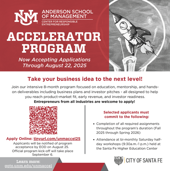 UNM Responsible Entrepreneurship Accelerator Applications Open
