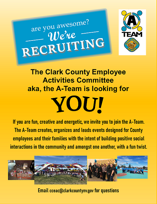 The Clark County Employee Activities Committee is Recruiting New Members!