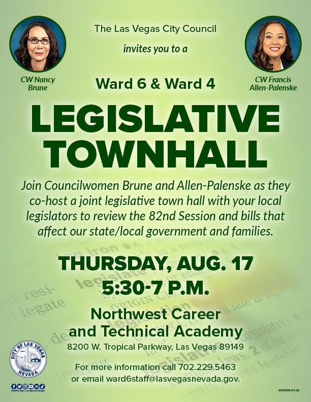 You Are Invited to our Legislative Town Hall!