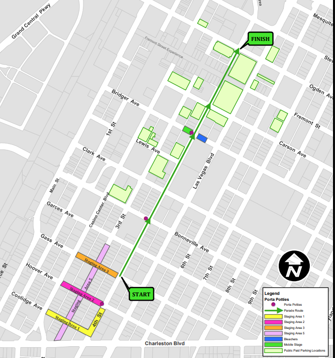 Downtown Las Vegas Road Closures Planned for January 2026