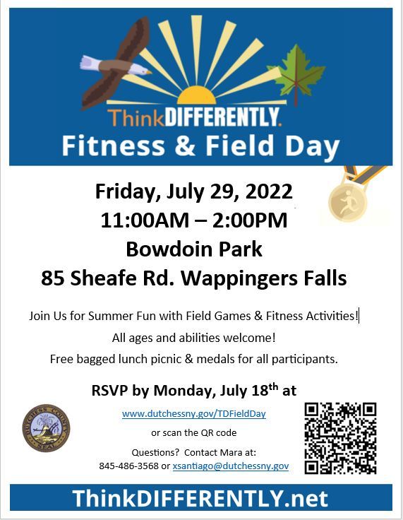 REGISTER TODAY for the ThinkDIFFERENTLY Fitness & Field Day on Friday ...