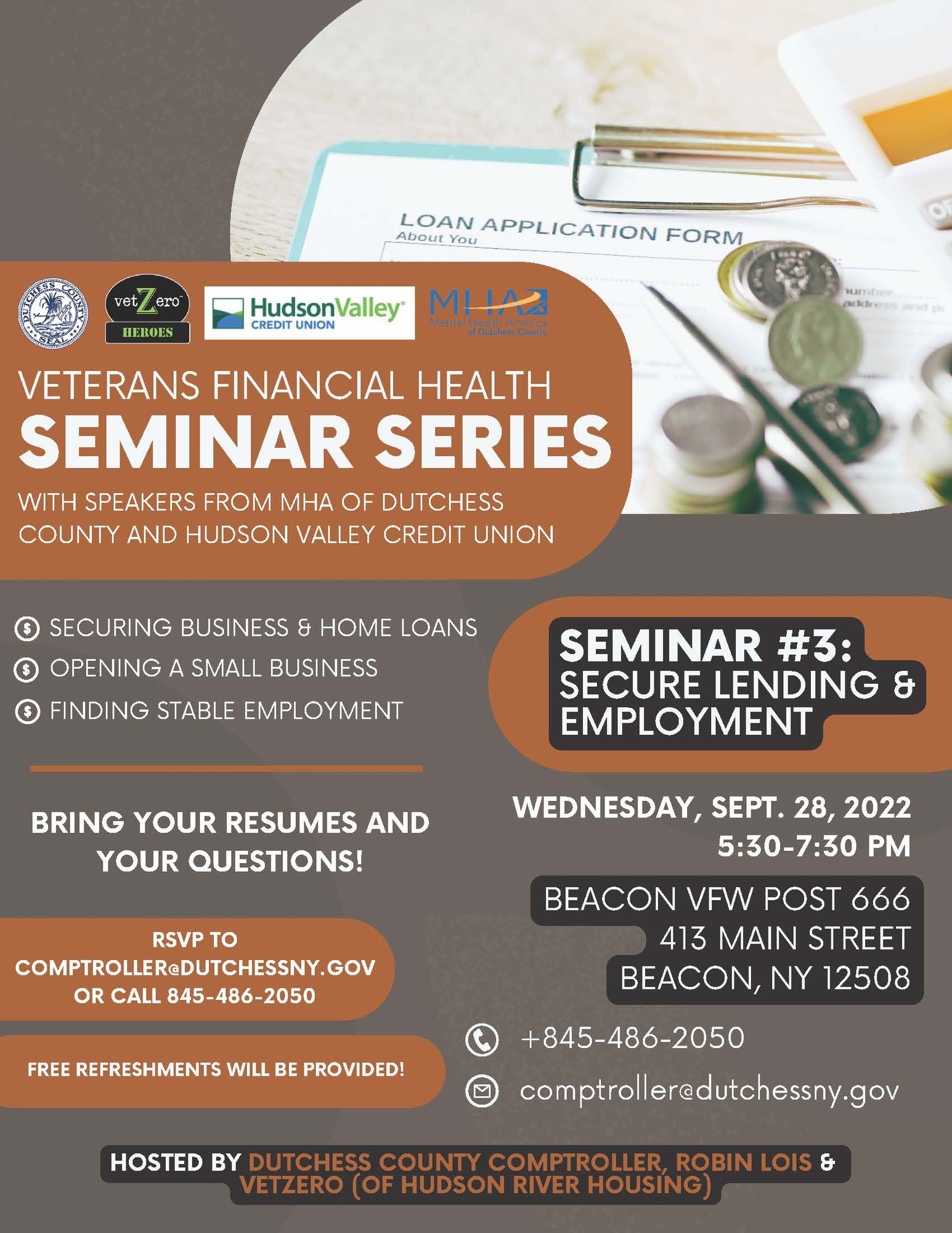 TONIGHT! Veterans Financial Health Seminar Series in Beacon