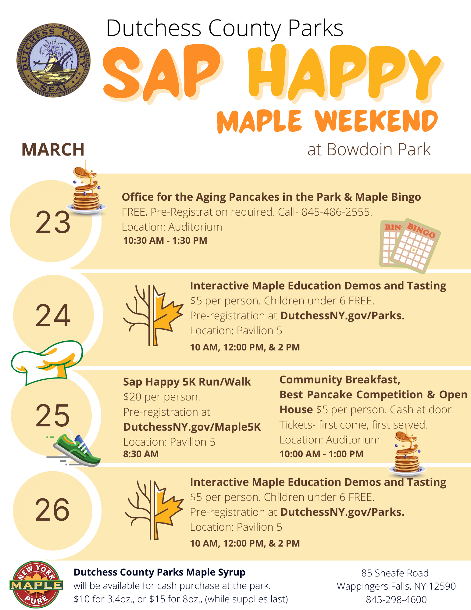 Sap Happy Maple Weekend Returns to Bowdoin Park March 23-26