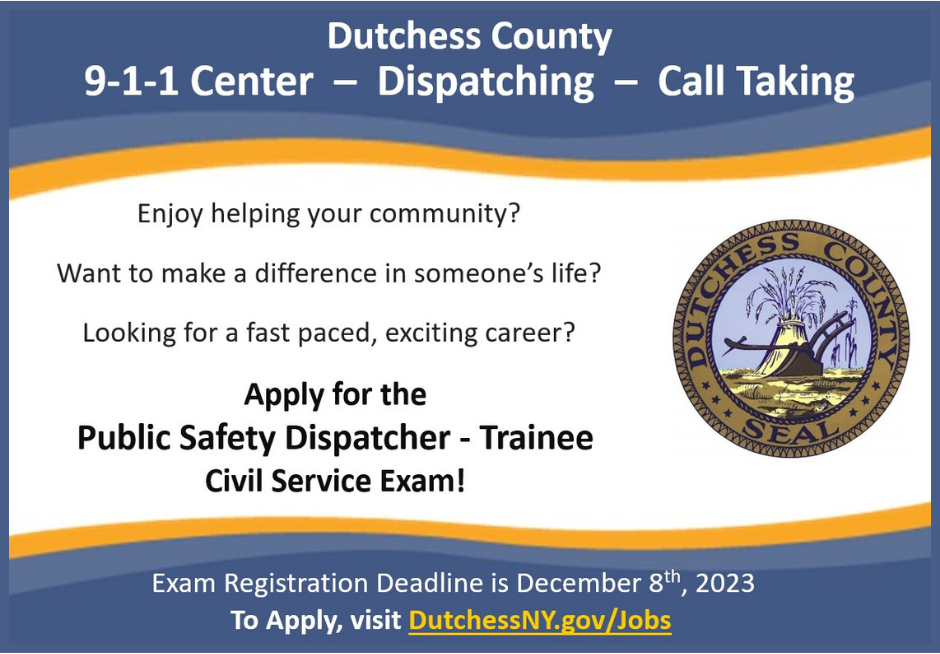 APPLY BY DECEMBER 8th for the Public Safety Dispatcher Trainee Public ...
