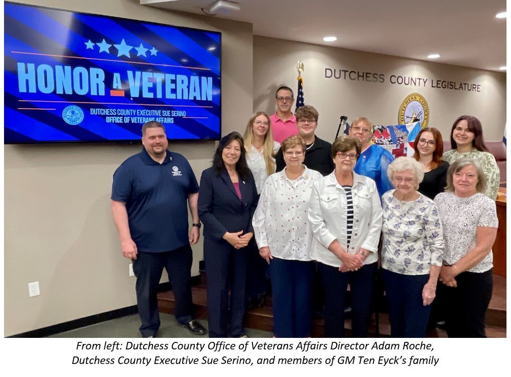 Serino Recognizes Poughkeepsie’s George Ten Eyck at ‘Honor-A-Veteran ...