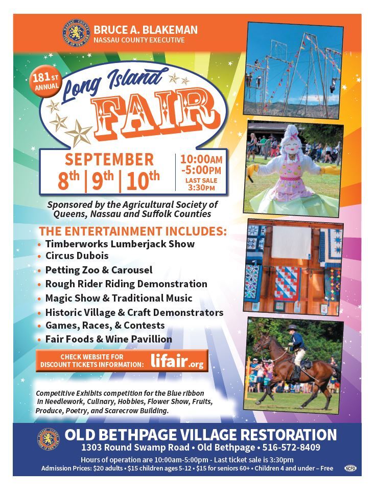 Upcoming Events: 9/11 Remembrance, Long Island Fair, Veterans Picnic ...