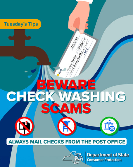 There is nothing clean about check washing scams! 🧽
