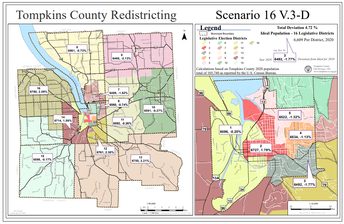 Tompkins County Independent Redistricting Commission Proposes Map ...