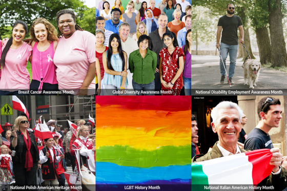 Diverse Celebrations in October