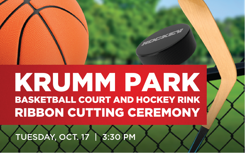 Media Advisory: Krumm Park Basketball Court and Hockey Rink Ribbon ...