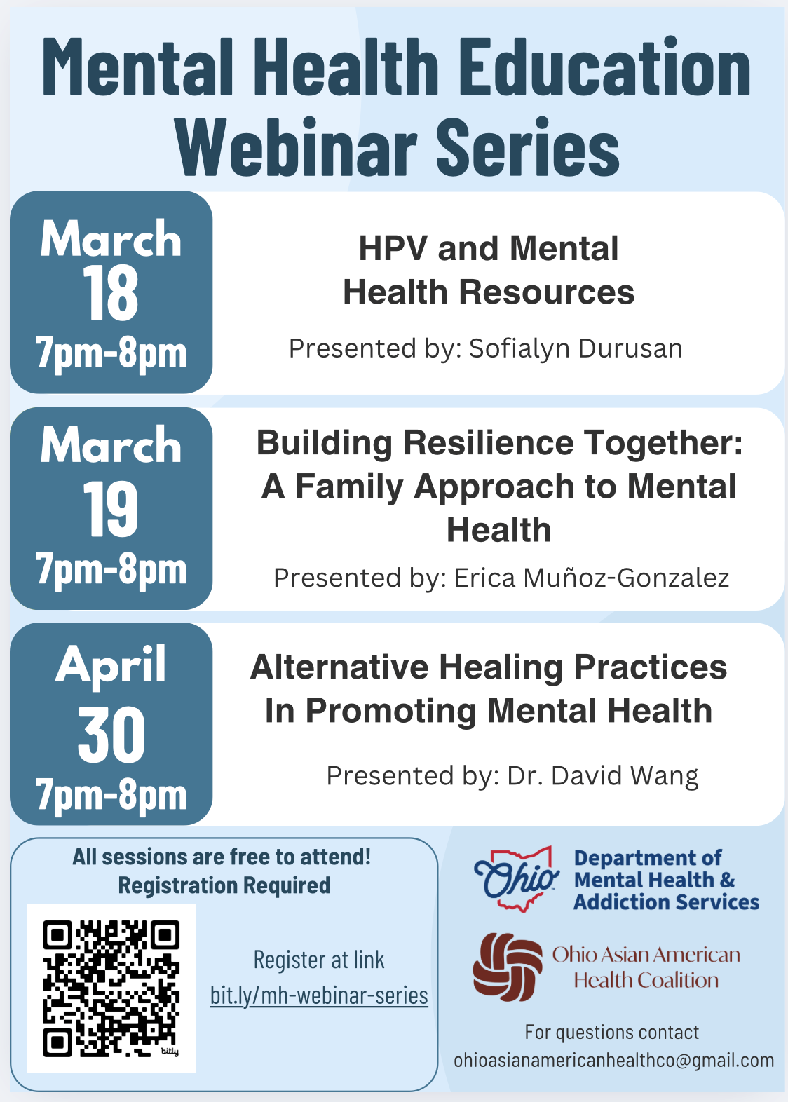 News You Can Use! Mental Health Education Webinar Series