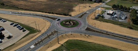 Roundabout is open at State Route 57 & Seville Road in Wadsworth