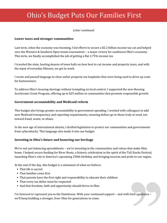 Representative Adam Mathews 2025 Newsletter