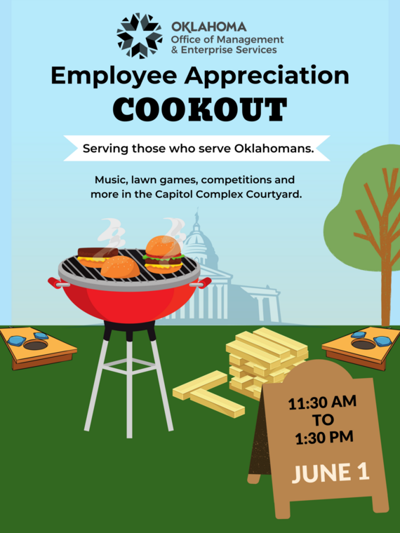 You're invited to the Employee Appreciation Cookout on June 1