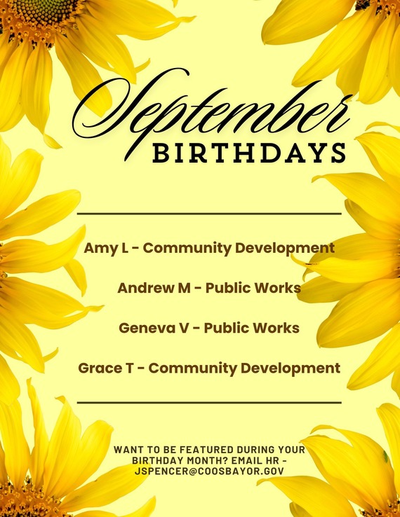 September Staff Newsletter