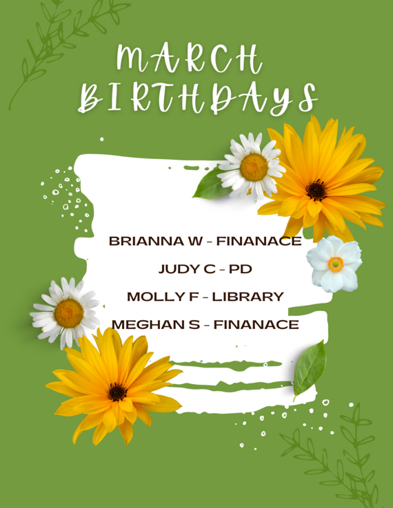 March 2025 Staff Newsletter