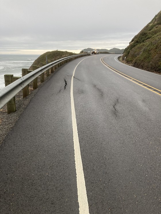 Single lane traffic for repairs on U.S. 101