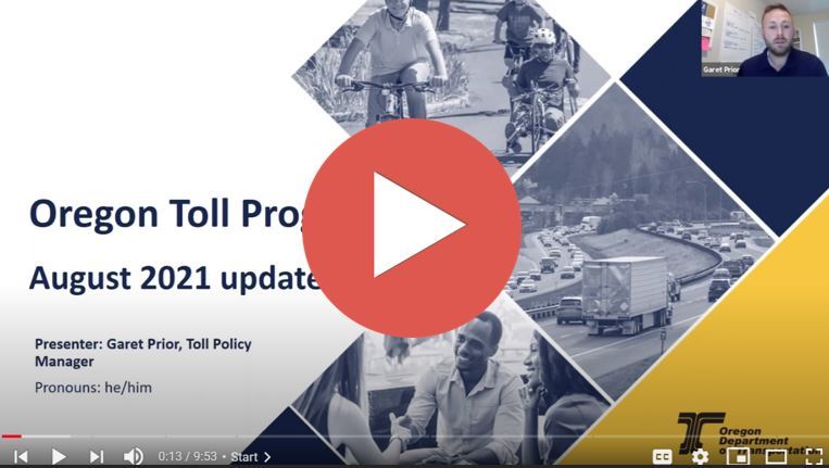 Oregon Toll Program: September 2021 Newsletter